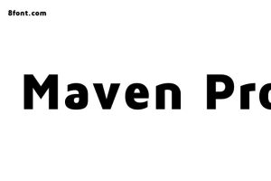 Maven Pro Black Font - Free Font Download