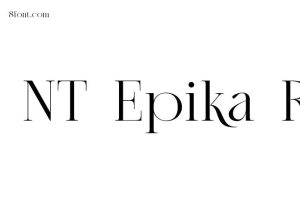 NT Epika Regular Font - Free Font Download