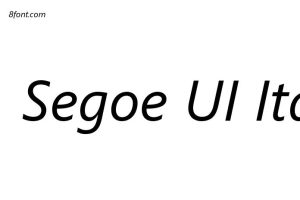 Segoe UI Italic Font - Free Font Download