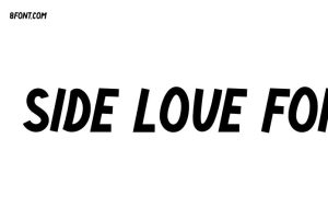 Side Love Font - Free Font Download