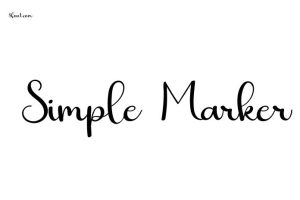Simple Marker Font - Free Font Download