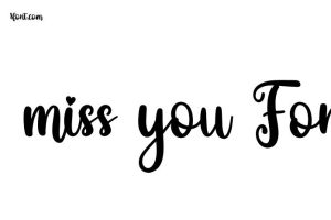 miss you Font - Free Font Download