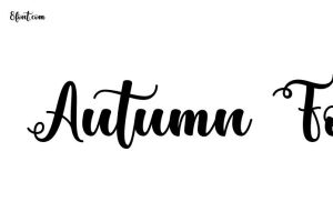 Autumn Font - Free Font Download