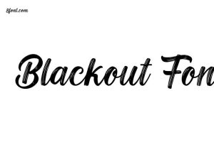 Blackout Font - Free Font Download