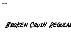 Broken Crush Regular Font - Free Font Download