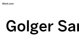Golger Sans Font - Free Font Download