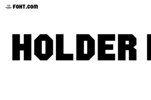 Holder Bold Font - Free Font Download