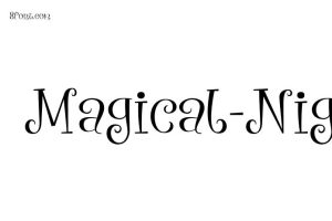 Magical-Night Font - Free Font Download