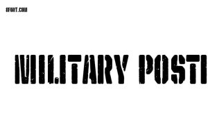 Military Poster Font - Free Font Download