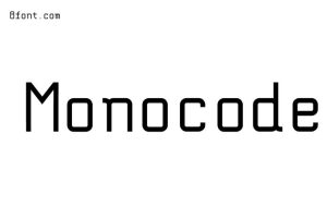 Monocode Regular Demo Font - Free Font Download