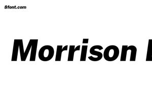 Morrison ExtraBold Italic Font - Free Font Download