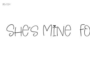 She's Mine Font - Graphic Design Fonts