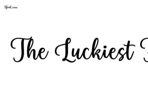 The Luckiest Font Free Font Download