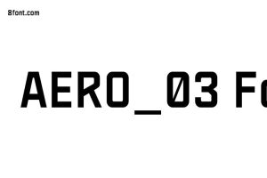 AERO_03 Font - Free Font Download