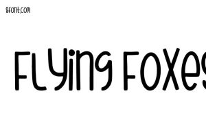 Flying Foxes Font - Free Font Download