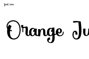 Orange Juice Font - Free Font Download