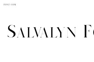 Salvalyn Font - Free Font Download