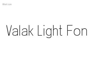 Valak Light Font - Free Font Download