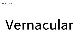 VernacularSans-Roman Font - Free Font Download