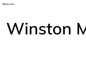 Winston Medium Font - Free Font Download
