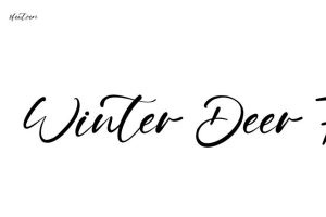Winter Deer Font - Free Font Download