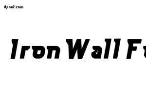 Iron Wall Font - Free Font Download