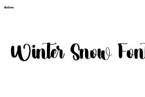 Winter Snow Font - Free Font Download
