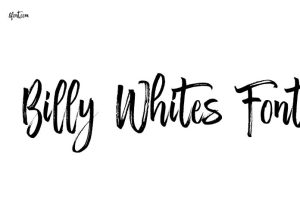 Billy Whites Font - Free Font Download