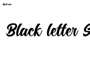 Black letter Script Font - Free Font Download