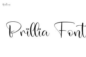 Prillia Font - Free Font Download