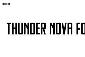 thunder nova Font - Free Font Download