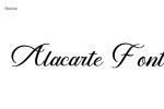 Alacarte Font - Free Font Download