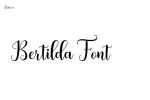 Bertilda Font - Free Font Download