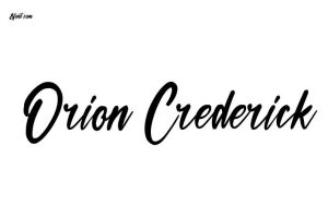 Orion Crederick Font - Free Font Download