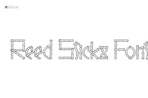 Reed Sticks Font - Free Font Download