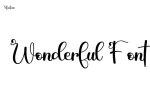 Wonderful Font - Free Font Download