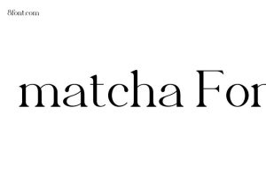 matcha Font - Free Font Download
