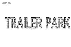 trailer park lane Font - Free Font Download