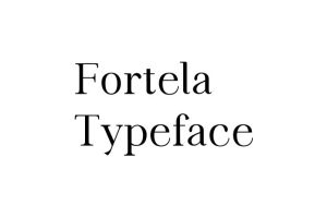 Fortela Typeface Font - Free Font Download