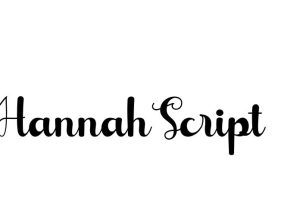 Hannah Script Font - Free Font Download