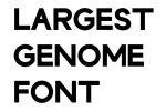 LARGEST GENOME FONT - Free Font Download