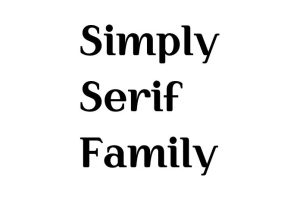 Simply Serif Family Font - Free Font Download