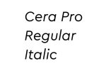Cera Pro Regular Italic Font - Free Font Download