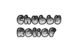 Chubby Relief Font - Free Font Download
