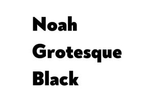 Noah Grotesque Black Font - Free Font Download