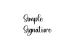 Simple Signature Font - Free Font Download