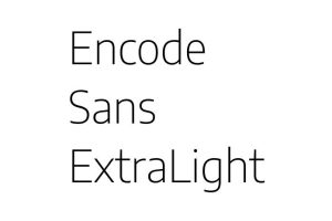 Encode Sans ExtraLight Font - Free Font Download