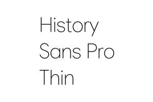 History Sans Pro Thin Font - Free Font Download