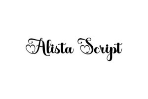 Alista Script Font - Free Font Download