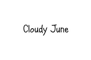 Cloudy June Font - Free Font Download
